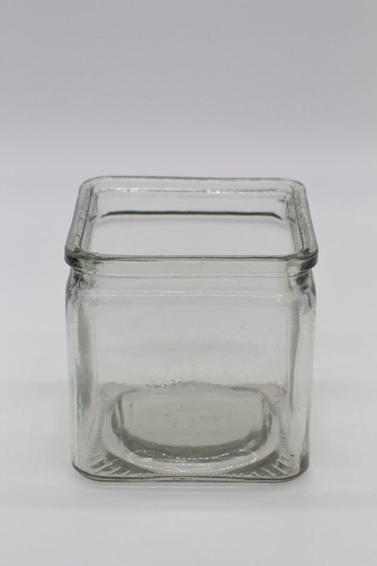 Recipiente de cristal transparente cuadrado Cuadrado-01 Ohmyflor ...