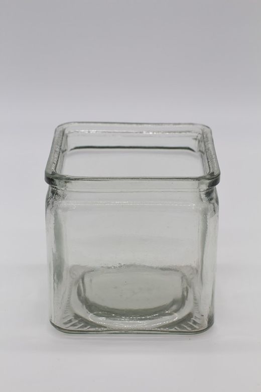 Recipiente de cristal transparente cuadrado Cuadrado-01 Ohmyflor ...